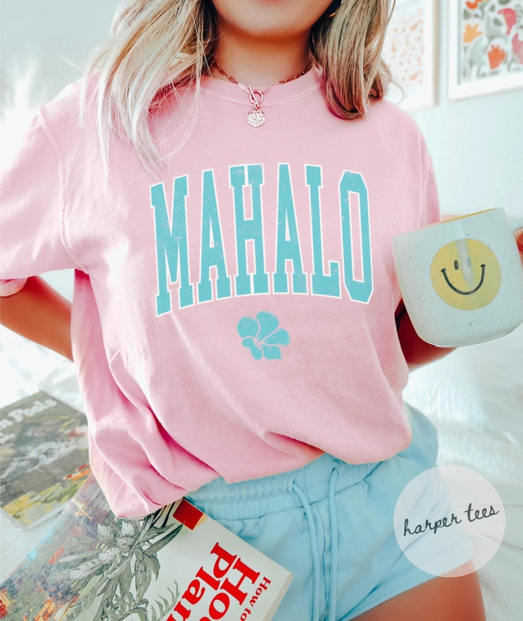 Mahalo, Hawaii Comfort Colors Shirt, Beach Shirt, State Shirt, Hawaii ...