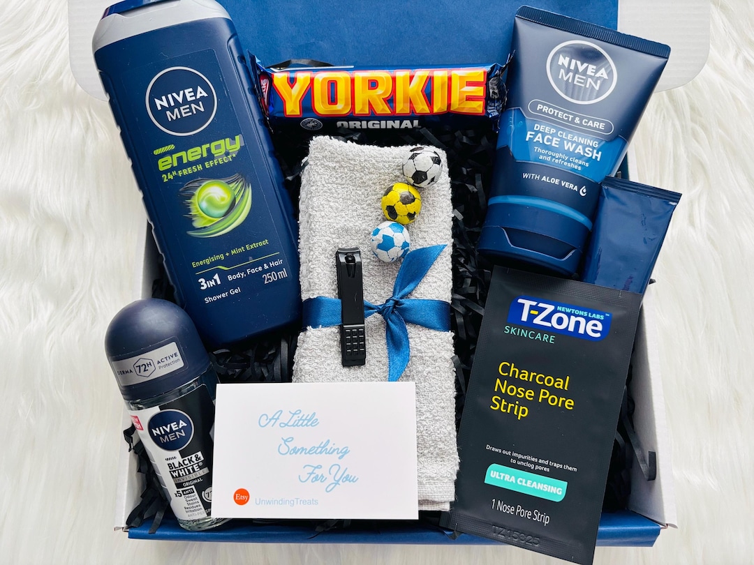 Mens Nivea Pamper Hamper, Pamper Gift Box for Him, Mans Care Package ...