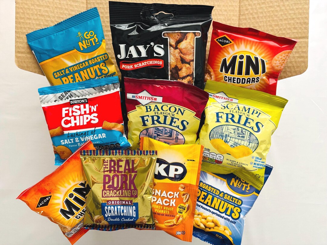 Pub Snack Gift Box: Pork Scratchings, Peanuts & Fries - Etsy UK