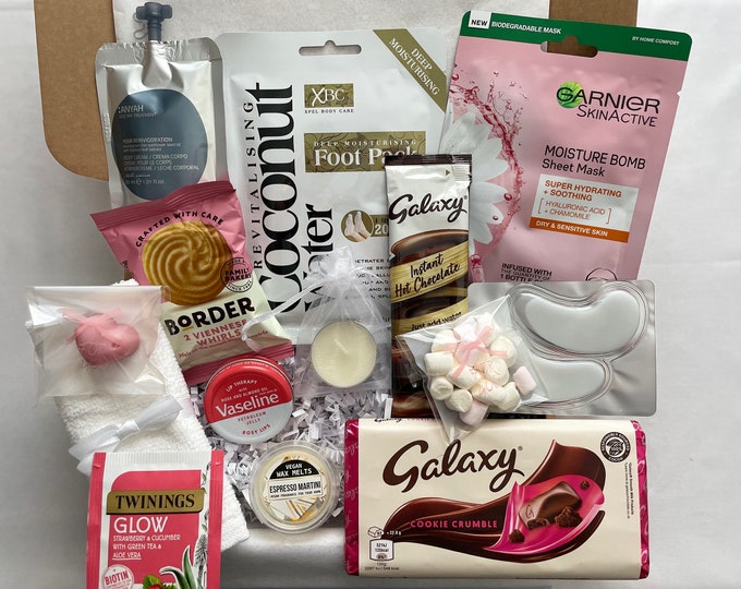 Spa Pamper Box for Her, Garnier & Spa Treats, Birthday Pamper Hamper ...