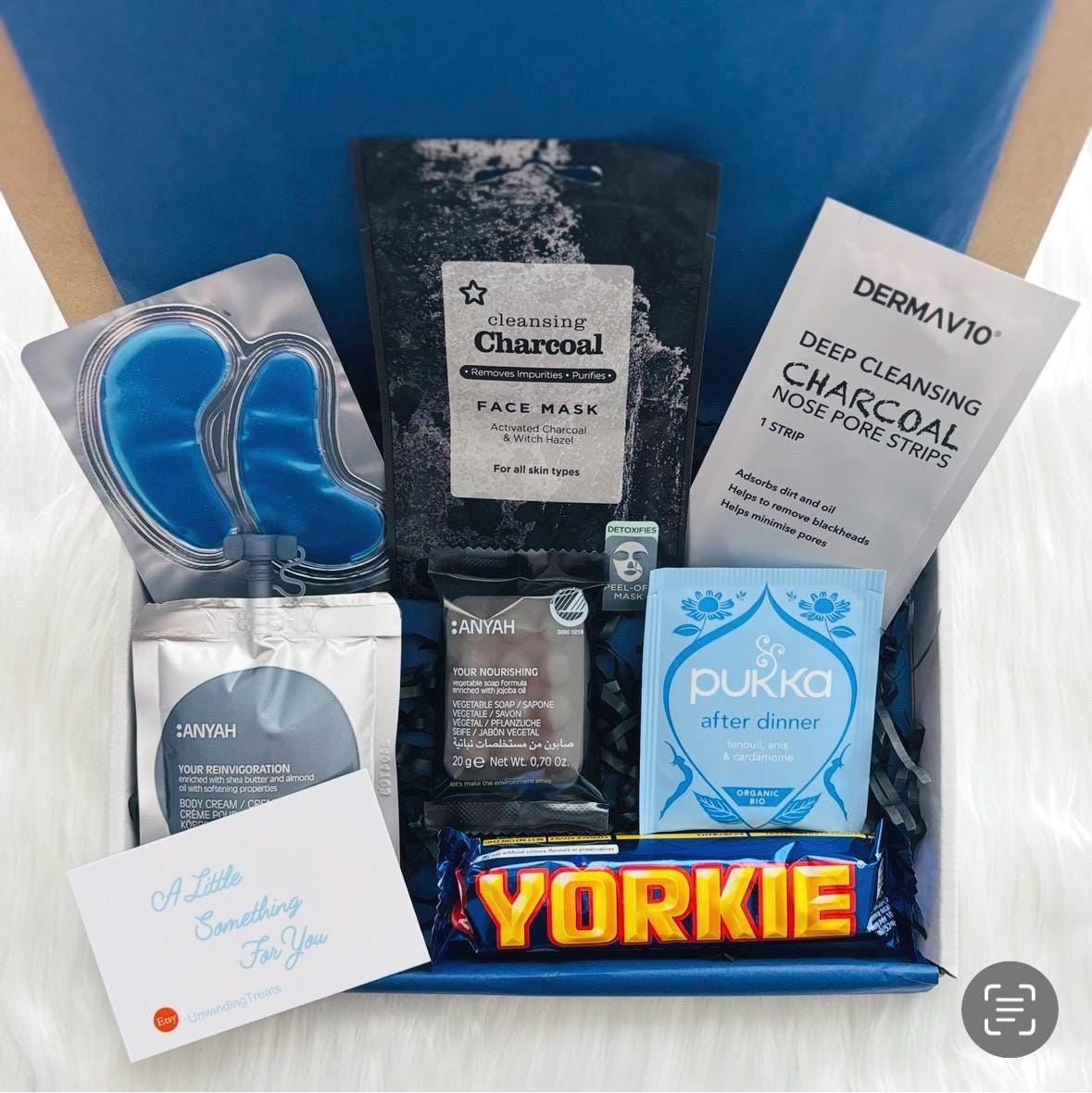 Mans Care Package With Charcoal Face Mask & Chocolate - Etsy UK
