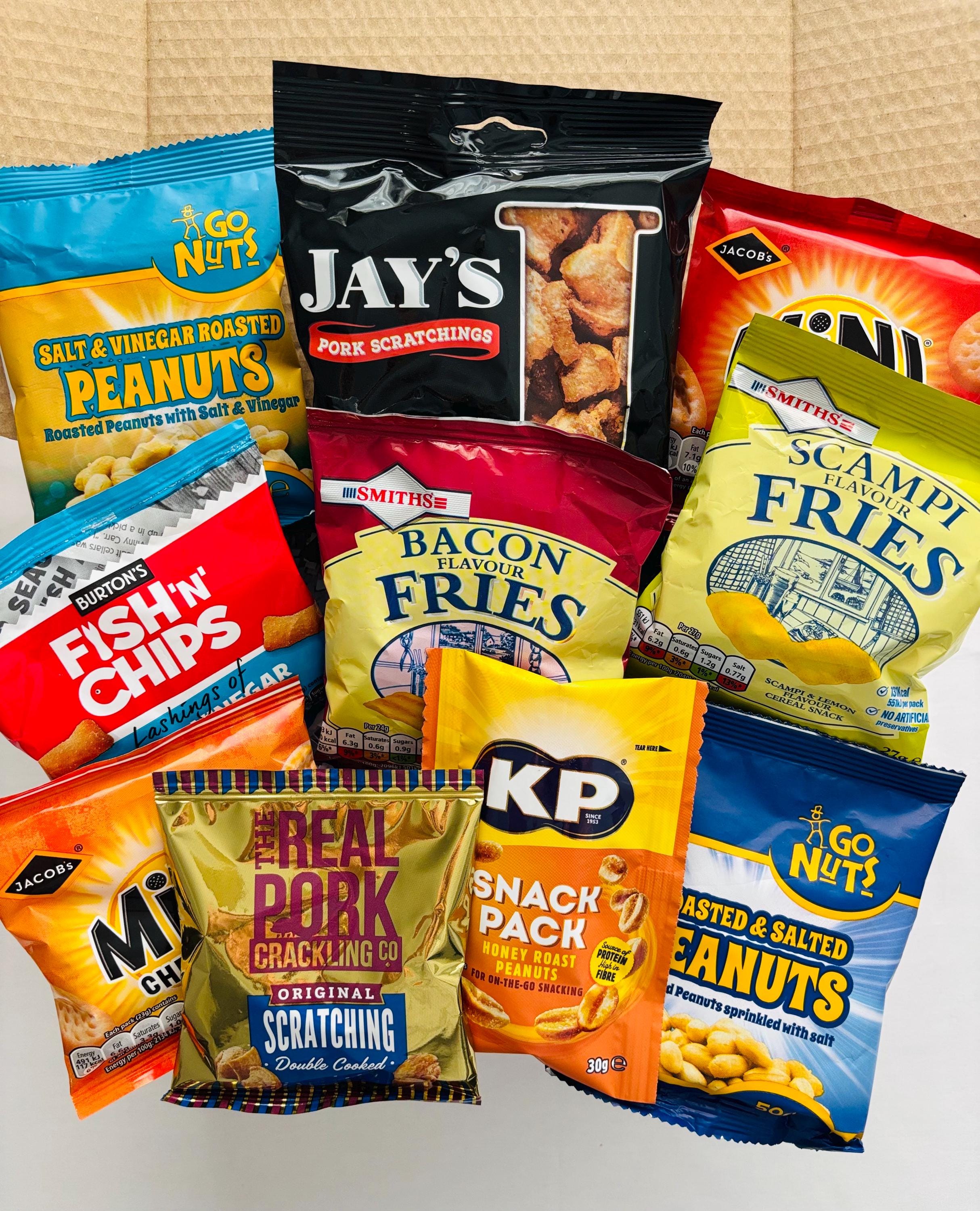 Pub Snack Gift Box: Pork Scratchings, Peanuts & Fries - Etsy UK