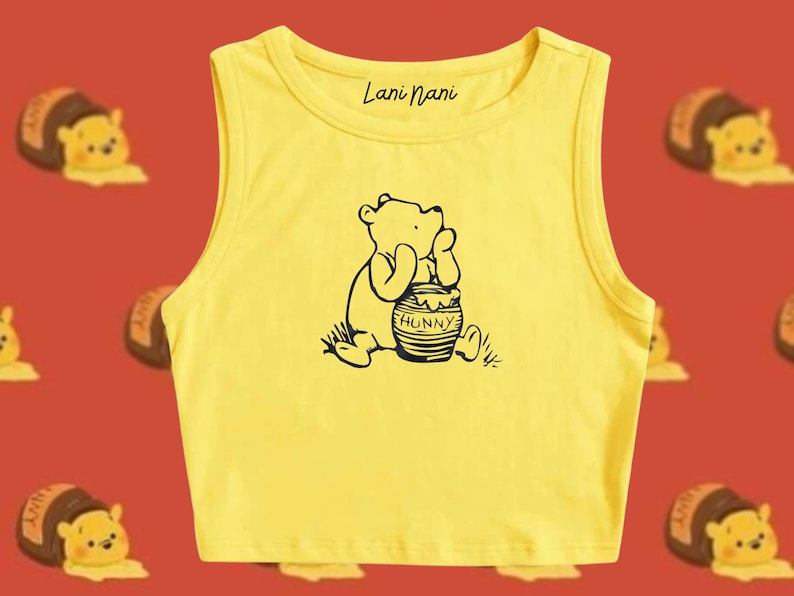 Winnie the Pooh Crop Tank Disney Crop Tank Disney Crop Top - Etsy