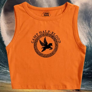 Camp Half-blood Crop Tank Percy Jackson Crop Tank Disney Crop Tank - Etsy