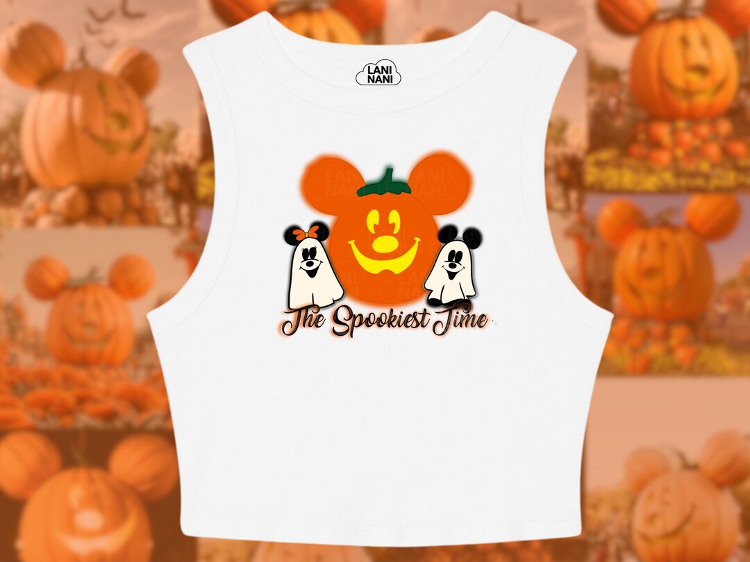 Not so Scary Halloween Crop Tank Top, Disney Halloween Crop Tank Top ...
