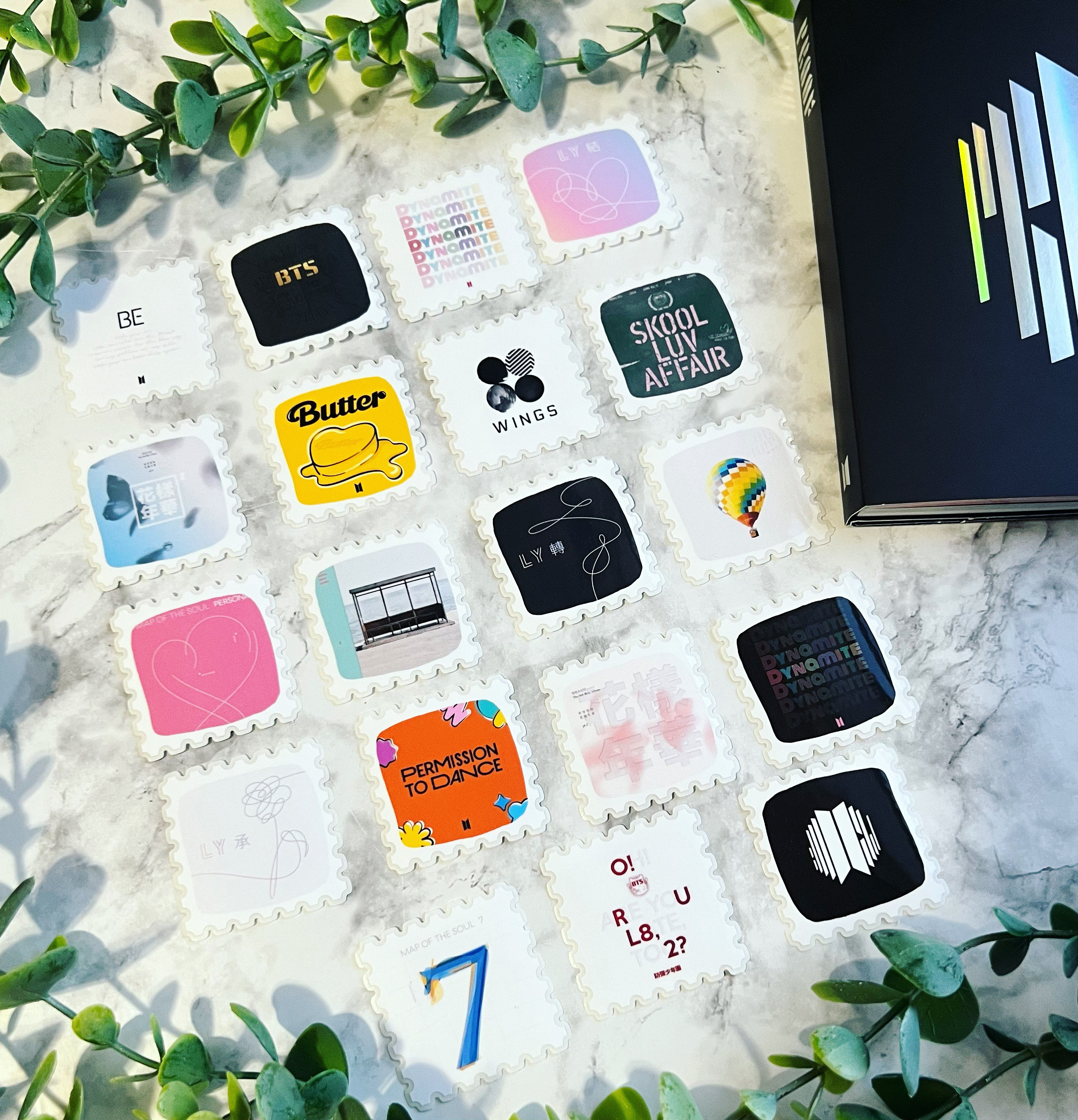 BTS Album Stamps Stickers Set - Etsy