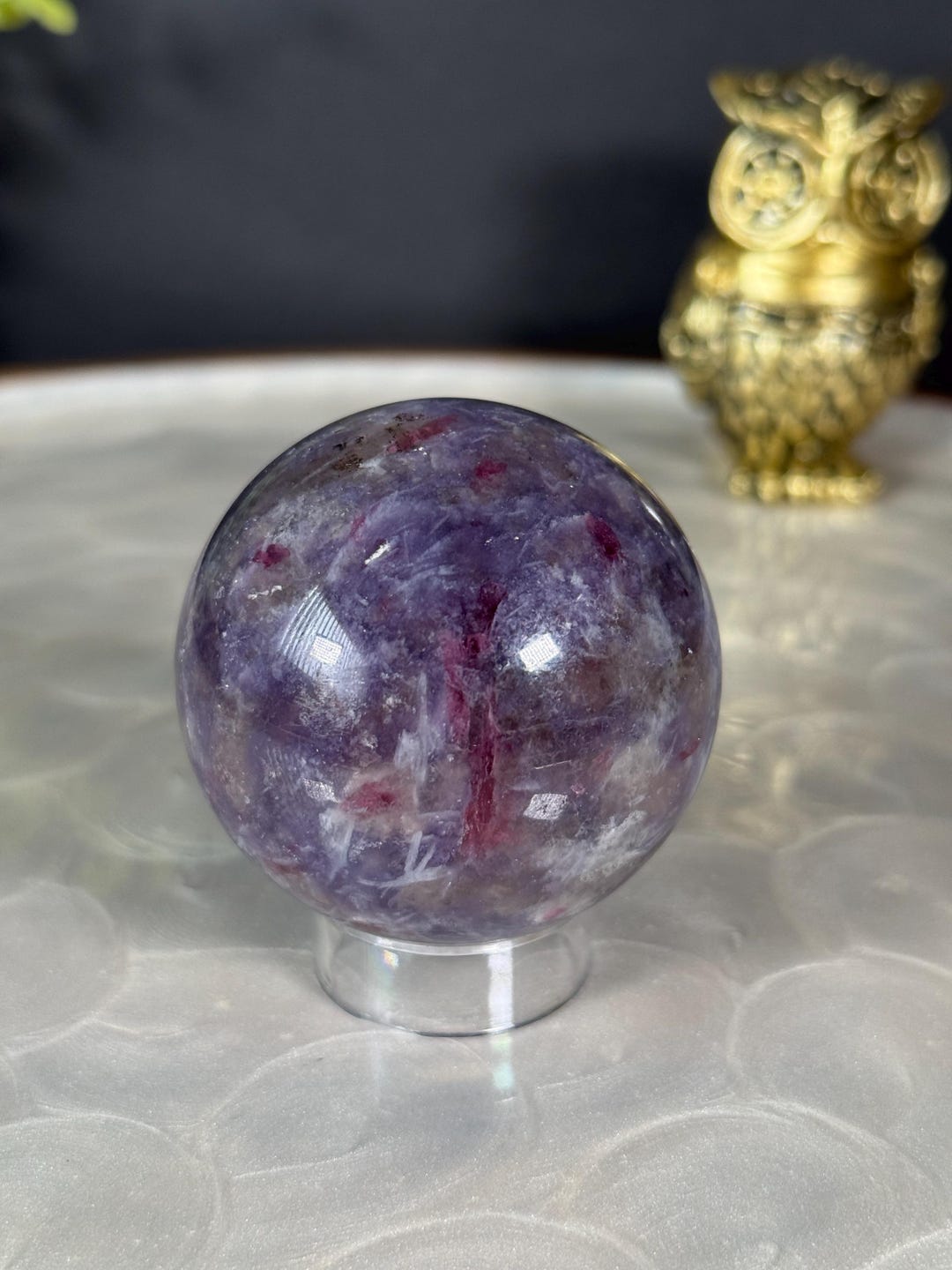 Unicorn Sphere With Stand | Unicorn Stone Sphere | Crystal Spheres ...