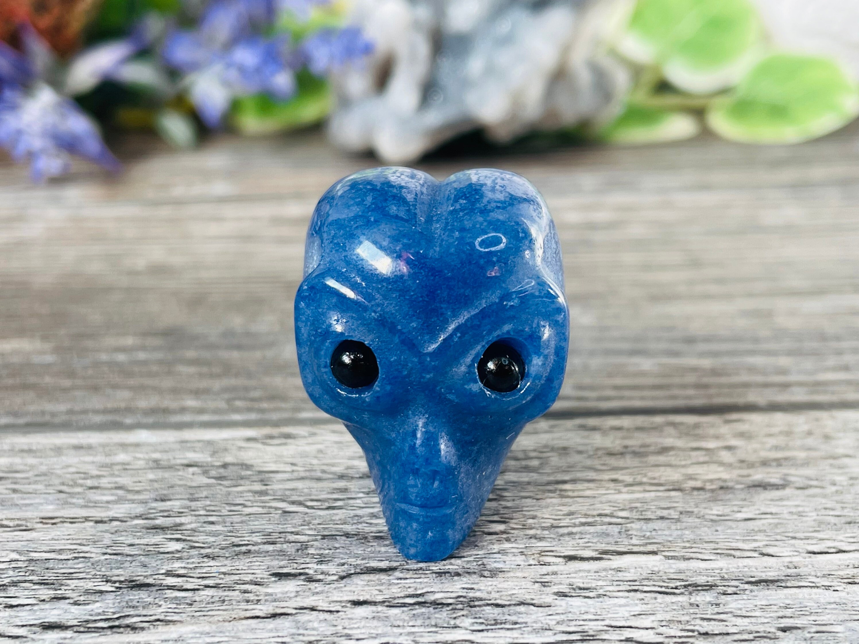 Alien Heads Aliens Crystal Carvings Sci Fi Crystal Aliens - Etsy