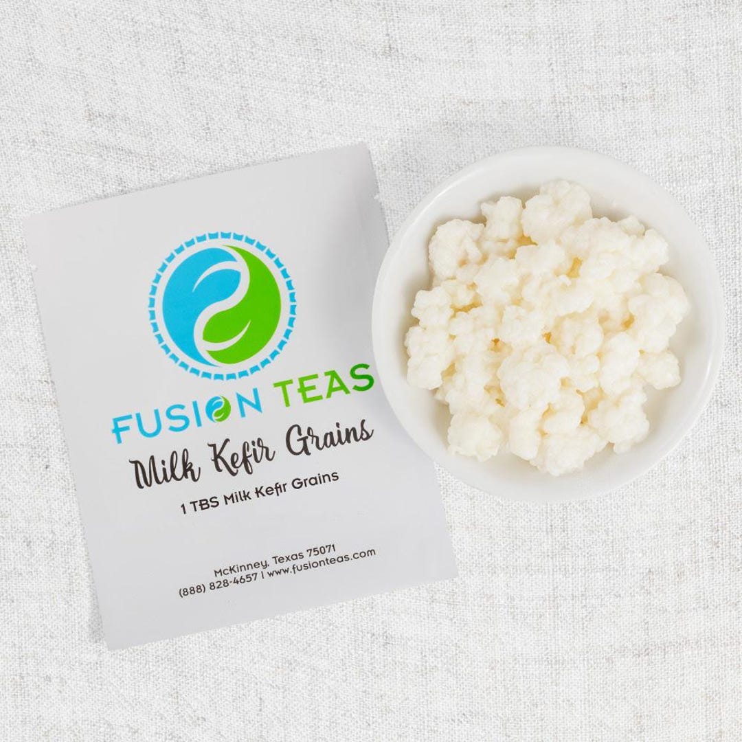 Fresh Milk Kefir Grains (1 Tablespoon) Plus Free Ebook: Milk Kefir ...