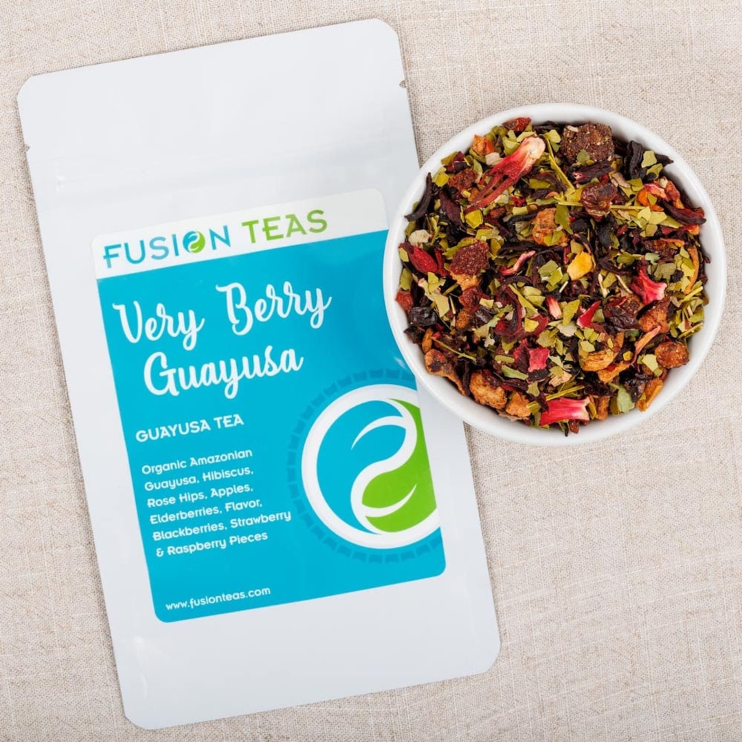 Very Berry Guayusa Loose Leaf Herbal Tea 4oz Pouch High Energy 48 ...