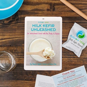 Fresh Milk Kefir Grains (1 Tablespoon) Plus Free Ebook: Milk Kefir ...