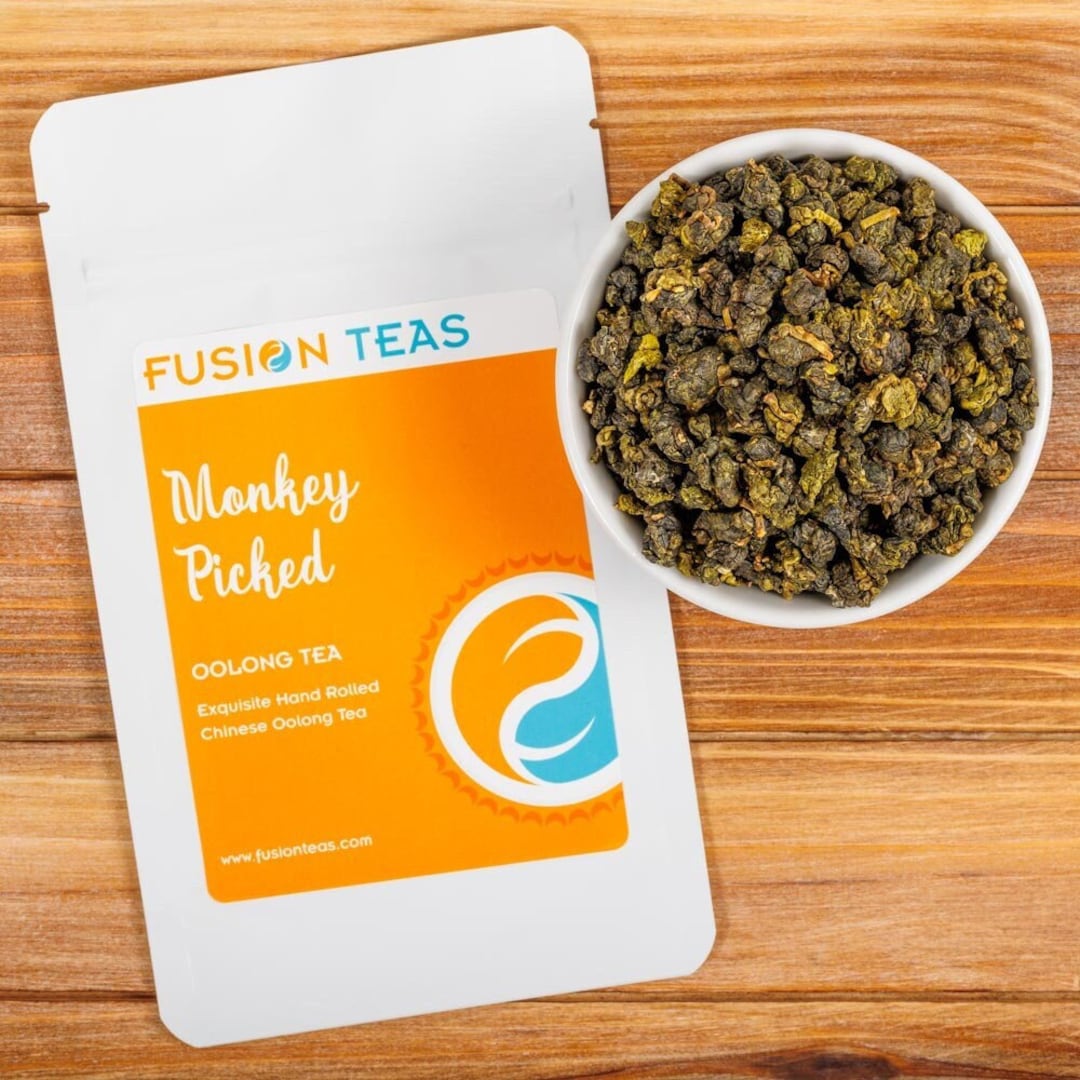 Monkey Picked Oolong Tea - Premium Loose Leaf - 4oz Pouch (48+ Servings ...