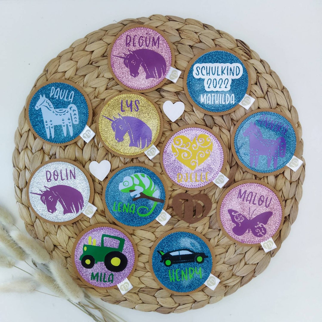 Personalisierbare Buttons für den Step by Step Ranzen - Etsy.de