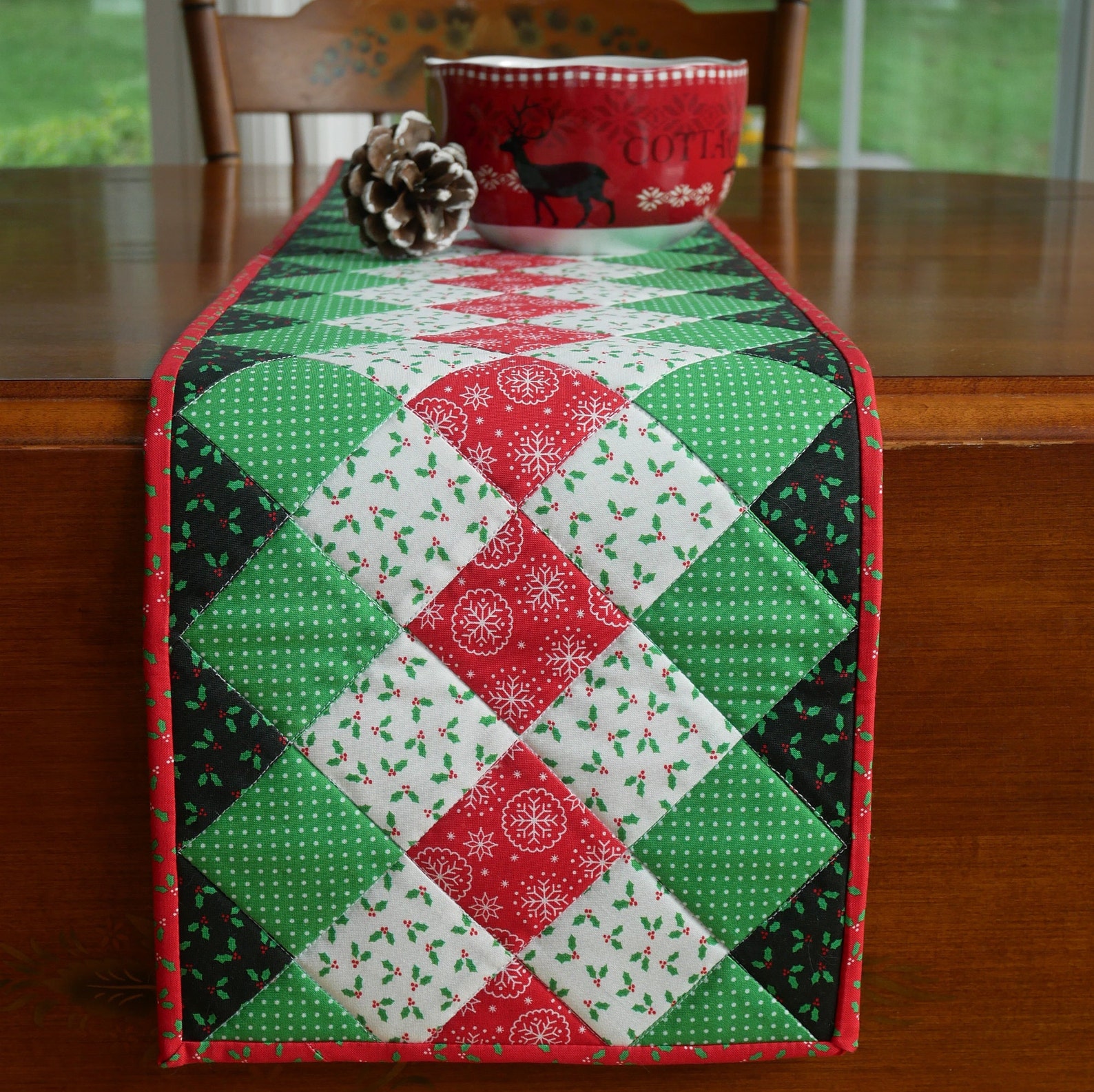 PDF Christmas Holiday Quilted Table Runner Pattern Digital Download - Etsy