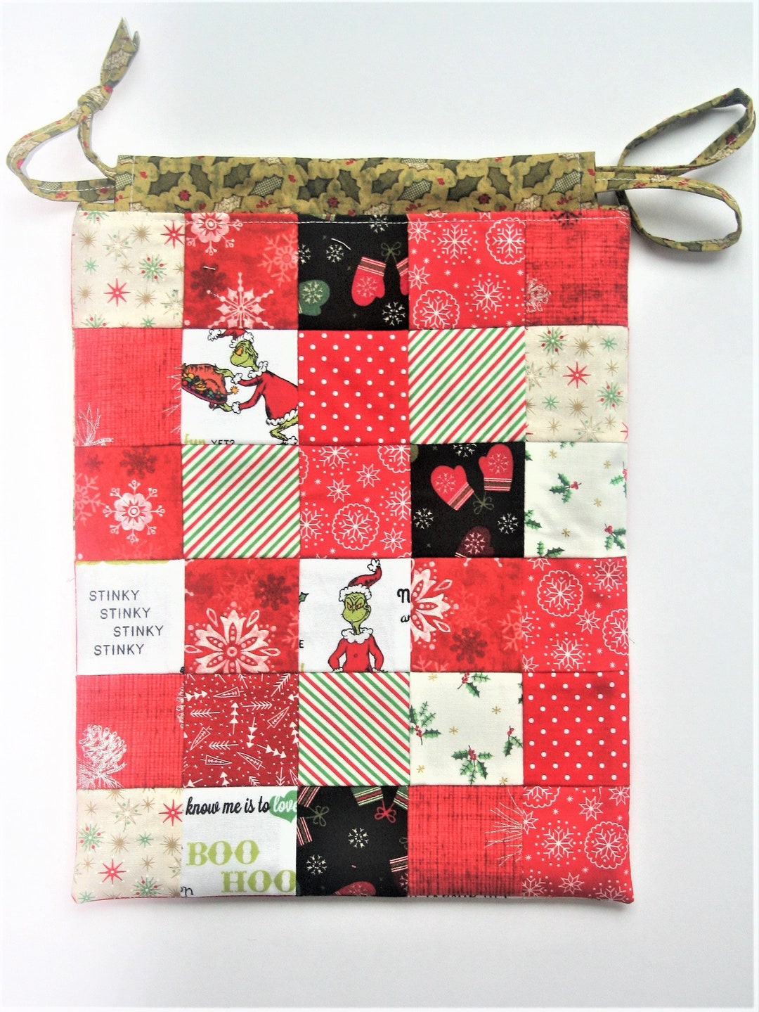 PDF Patchwork Drawstring Bag Patternfast Fun and Perfect - Etsy