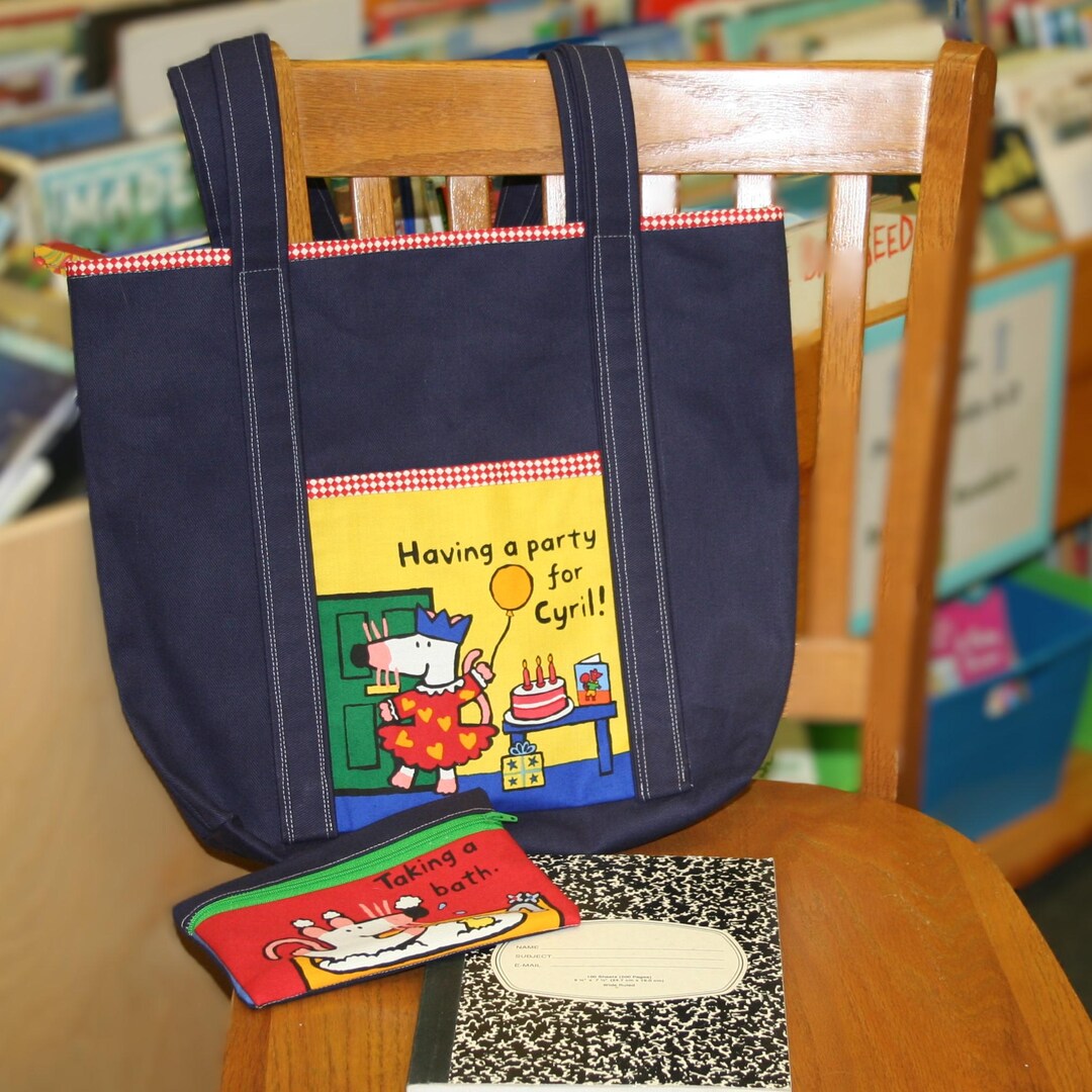 Teacher Tote Bag PDF Pattern With FREE BONUS Zippered Pencil Pouch ...