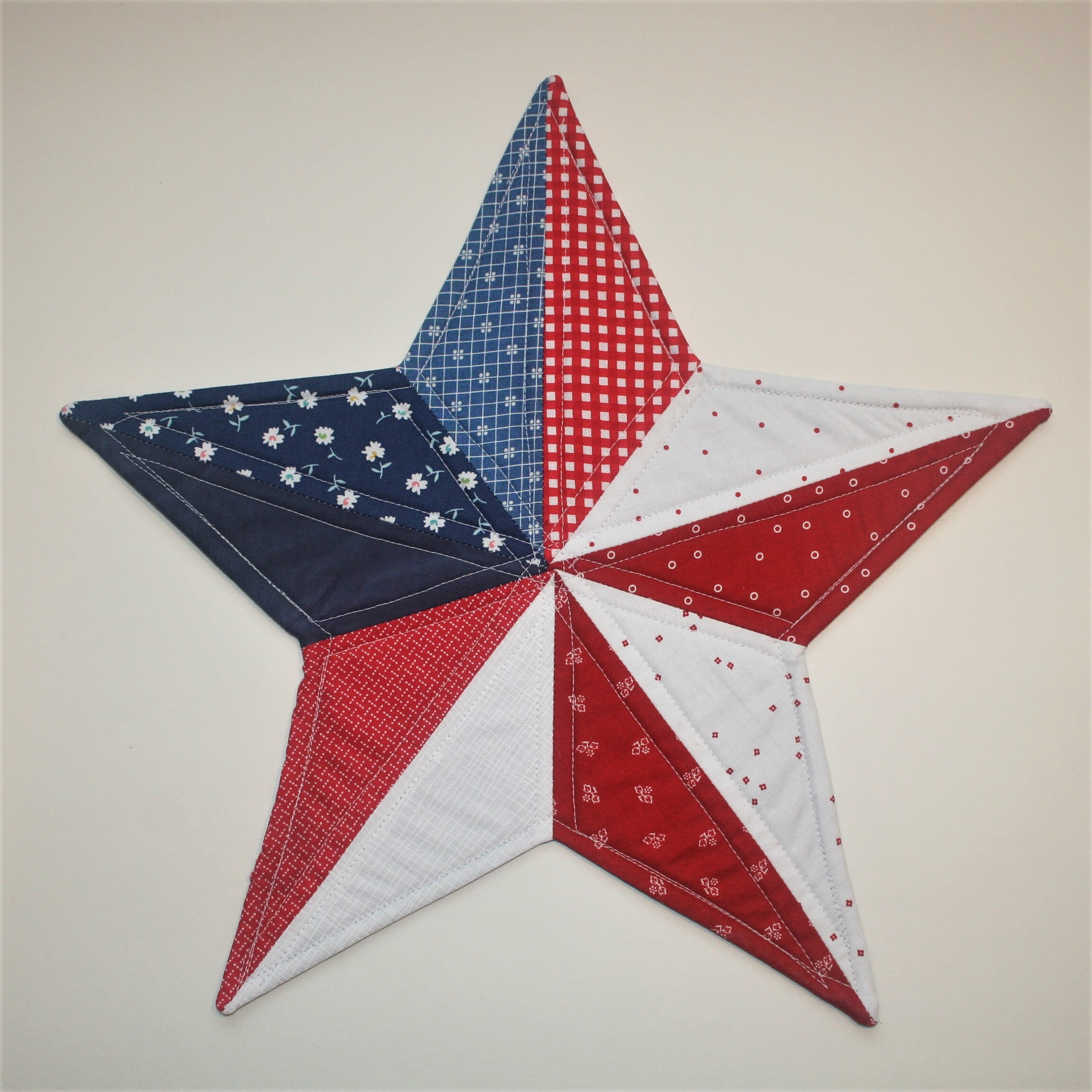 PDF Patriotic Star Mug Rug Pattern--easy Digital Download Sewing ...