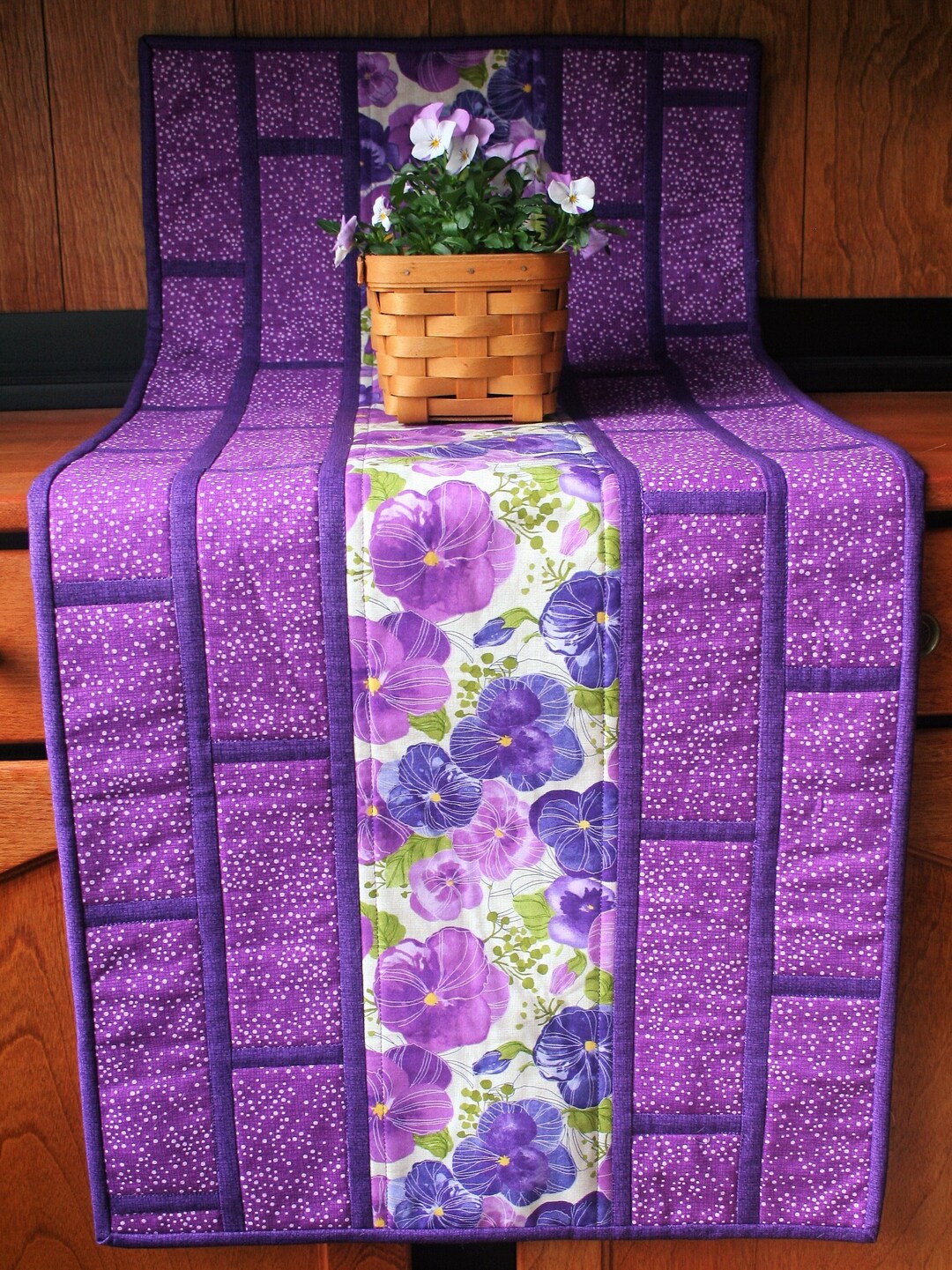 PDF Flower Pathway Spring Table Runner Pattern Instant Digital Download ...