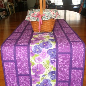 PDF Flower Pathway Spring Table Runner Pattern Instant Digital Download ...