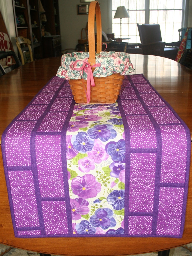 PDF Flower Pathway Spring Table Runner Pattern Instant Digital Download ...
