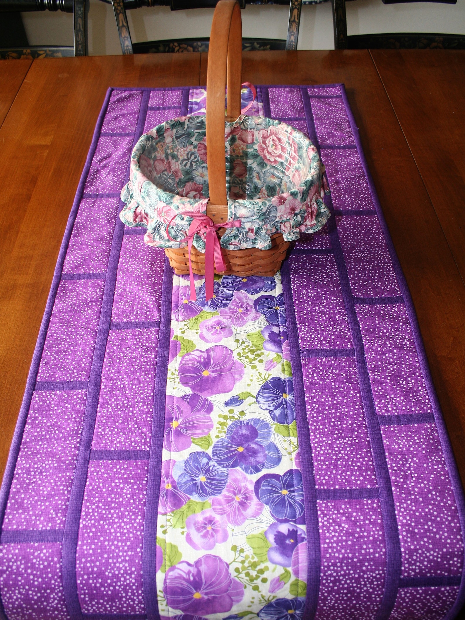 PDF Flower Pathway Spring Table Runner Pattern Instant Digital Download ...