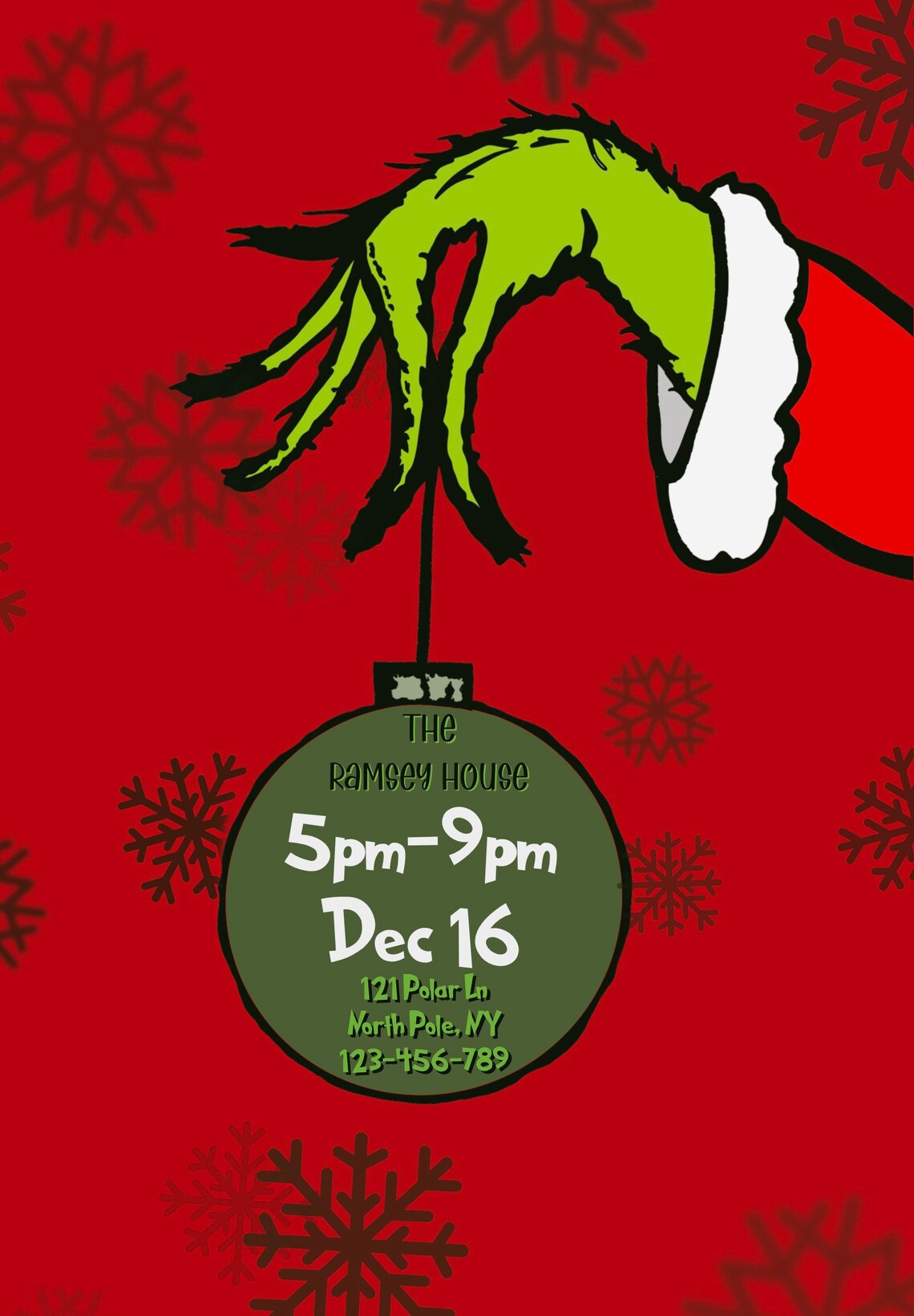 Grinch Theme Christmas Party - Etsy