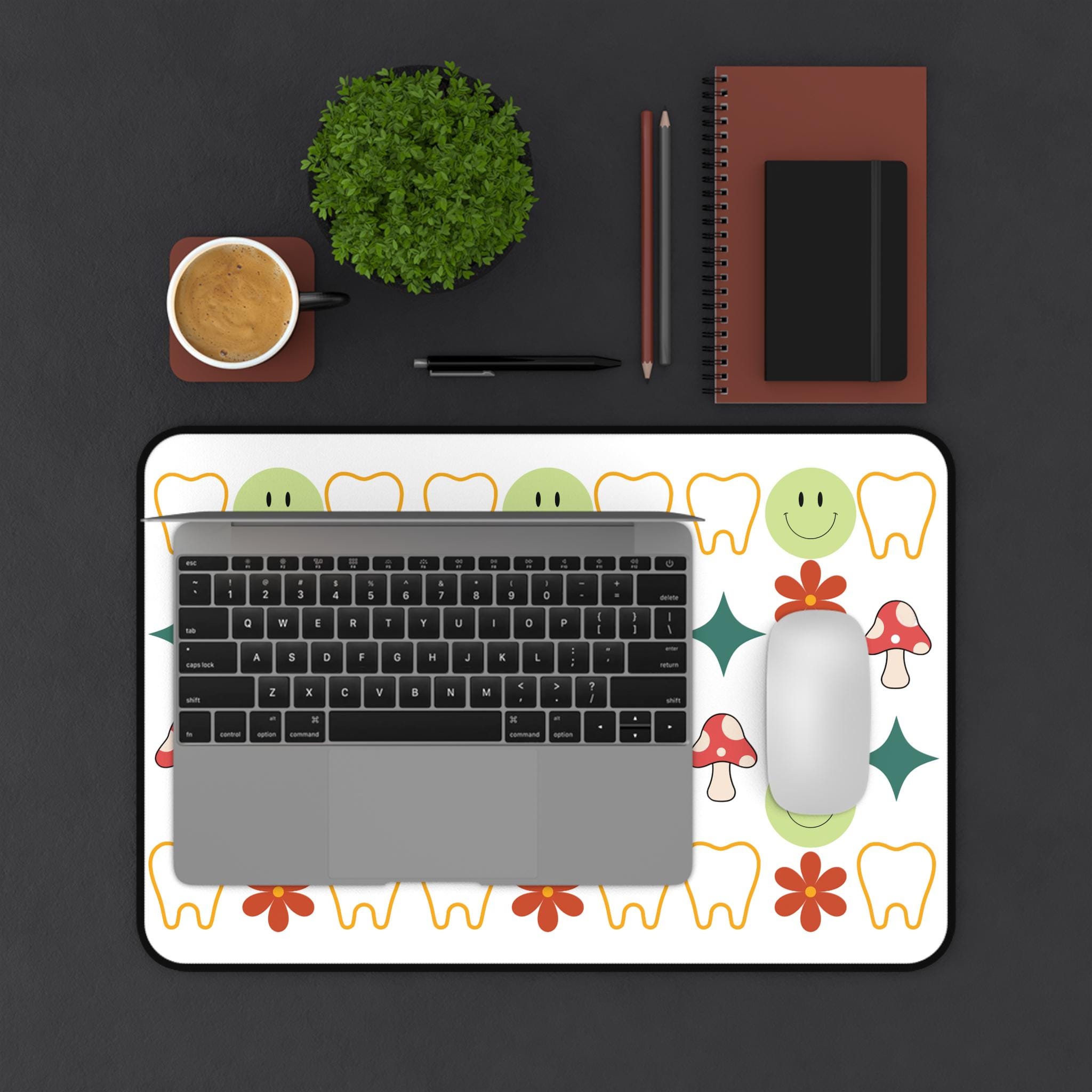 Groovy Dental Office Desk Mat Dental Office Gift Tooth Office ...