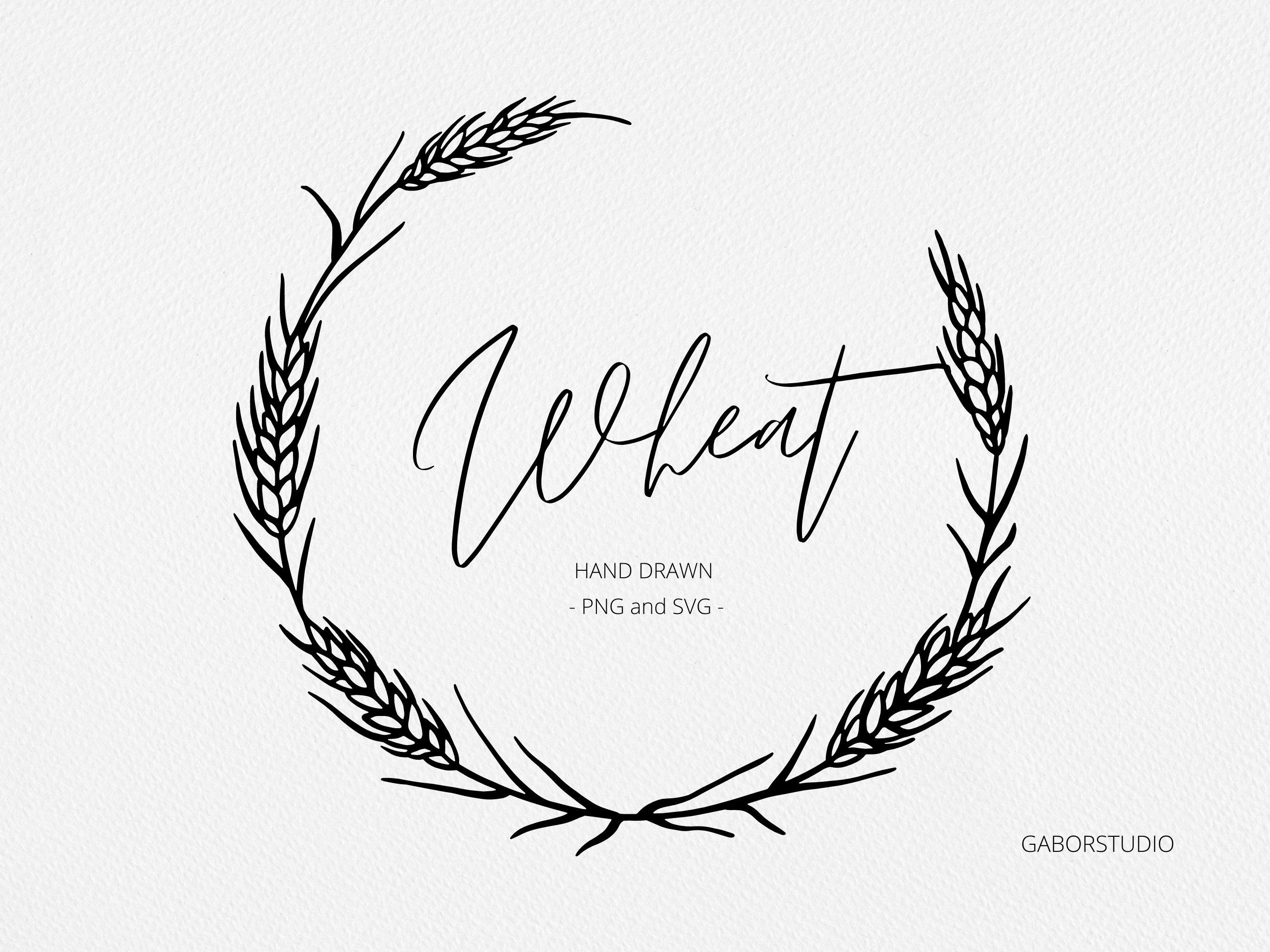 Wheat Wreath SVG Harvest Wreath Cut File Thanksgiving | Etsy UK