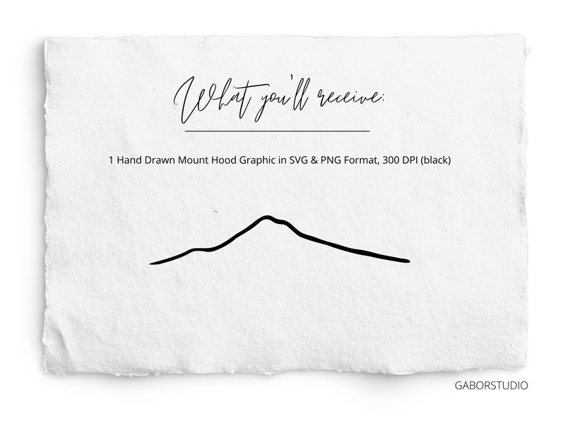 Mountain Hood SVG Minimalist Mountain Outline Mount Hood - Etsy