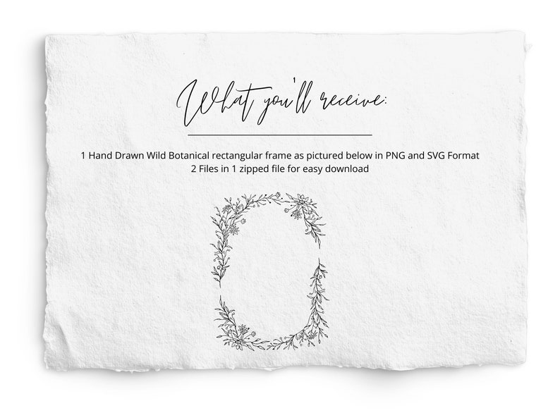 Rectangle Frame SVG Wild Flower Frame Floral Frame SVG - Etsy