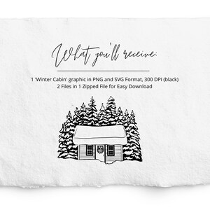 Winter Cabin SVG, Snow Covered House, Christmas Cabin, Ornaments ...