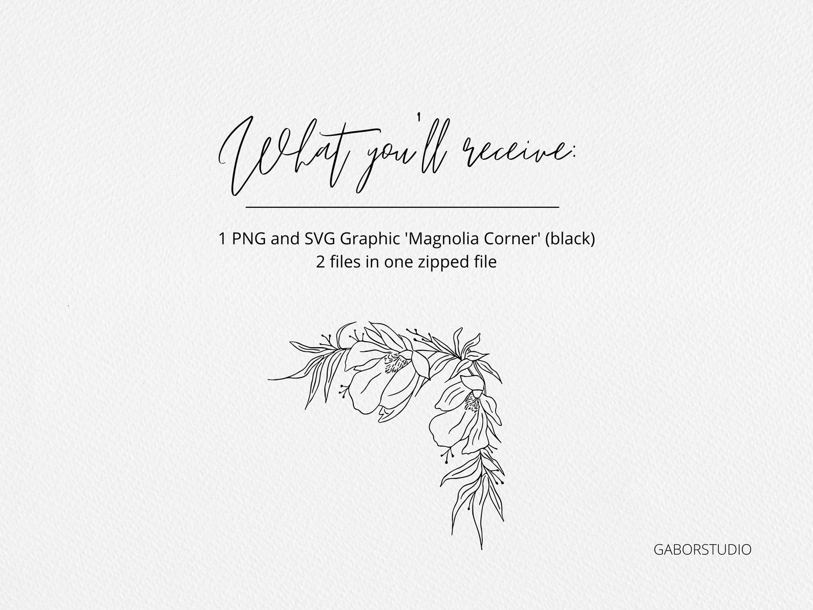 Magnolia SVG and PNG, Magnolia Corner Frame, Floral Frame SVG, Flower ...