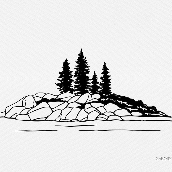 Rock Pile Svg - Etsy