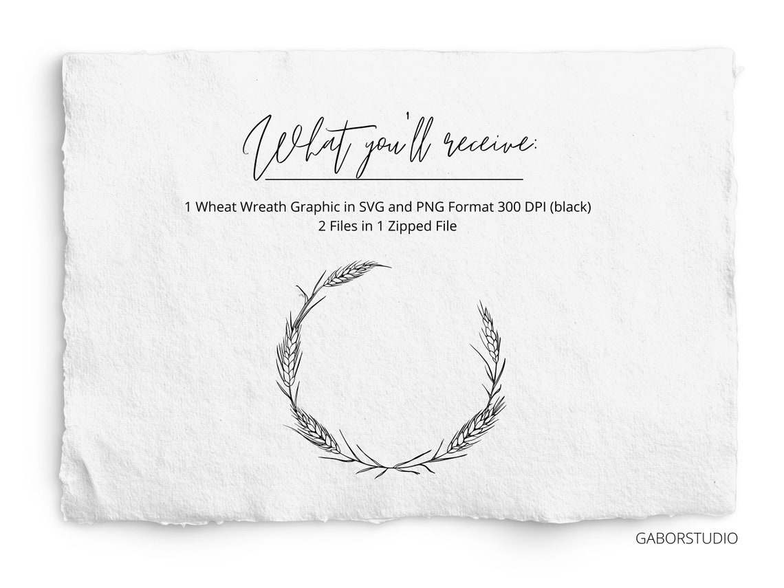 Wheat Wreath SVG Harvest Wreath PNG Thanksgiving Harvest - Etsy