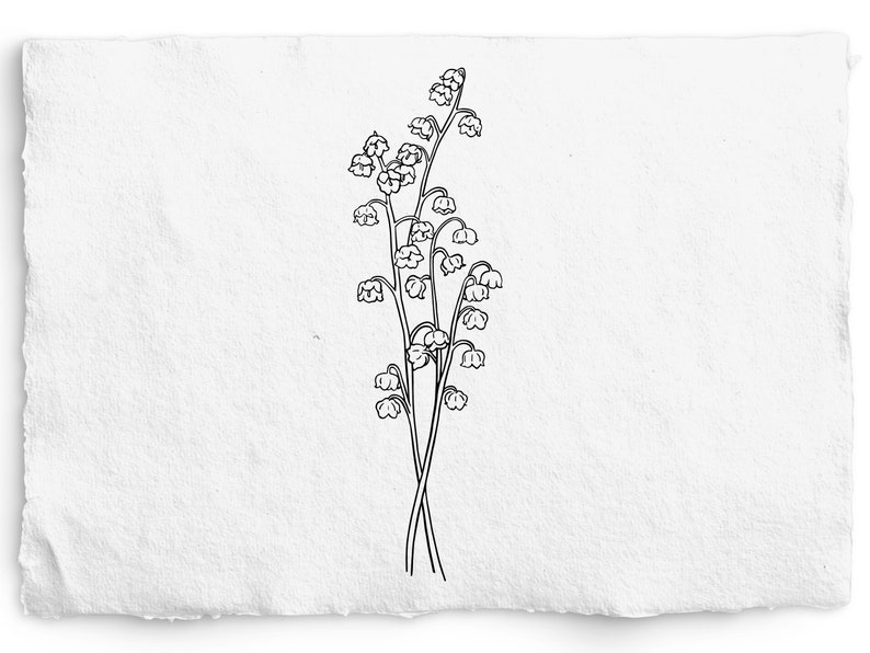 Lily of the Valley May Birth Month Flower SVG Birthday - Etsy
