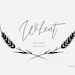Wheat Frame SVG, Monogram, Hand Drawn, Emblem, Cricut Cut File, Logo ...