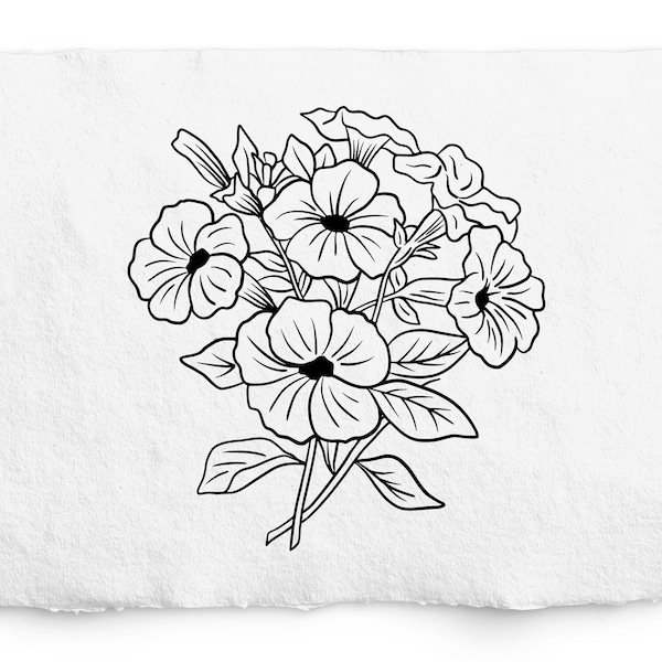 Petunia Clip Art - Etsy