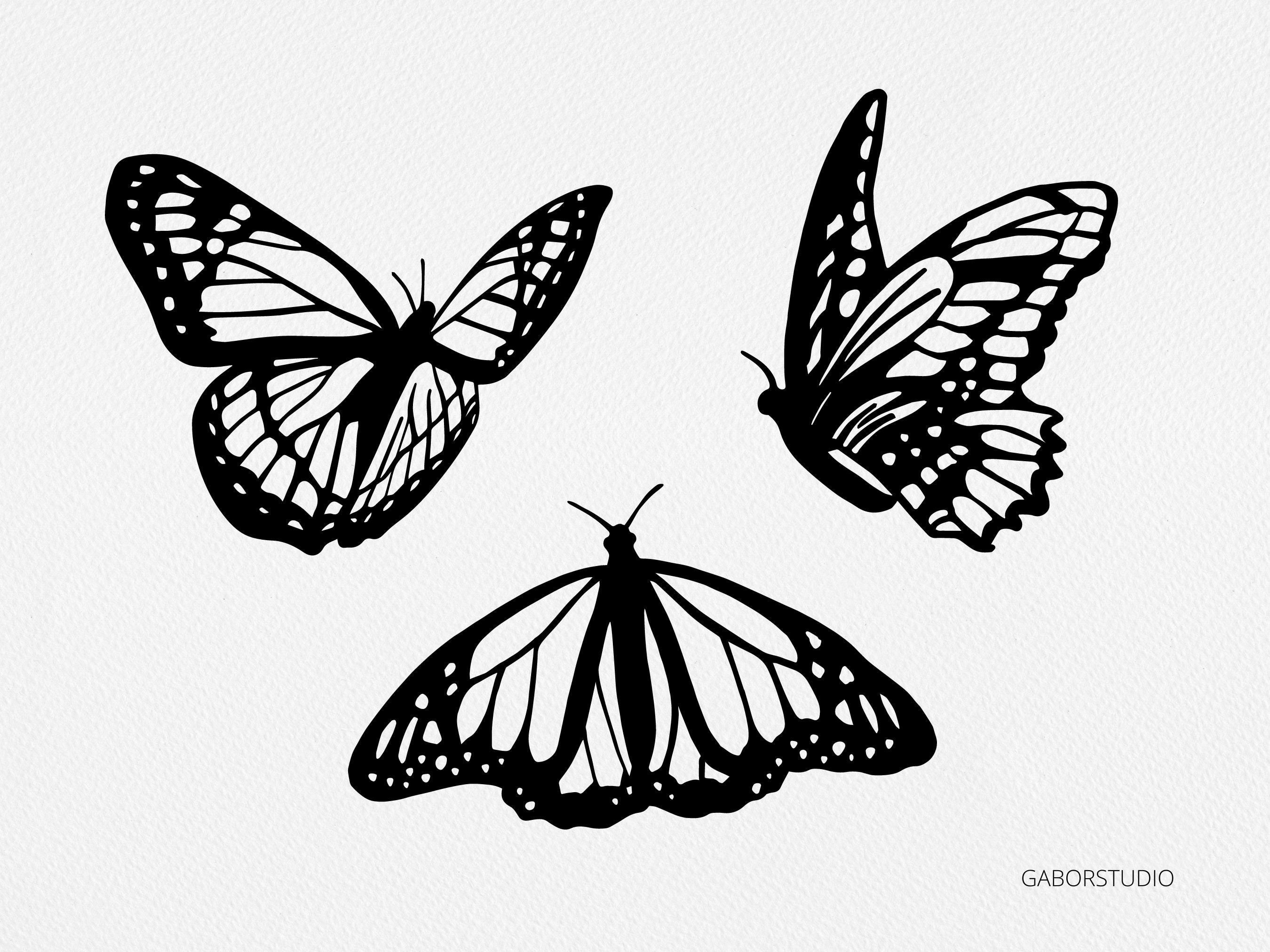 Butterfly SVG Bundle Hand Drawn Butterfly Botanical Drawing - Etsy Canada
