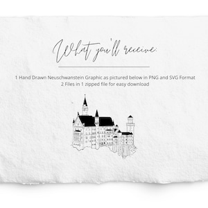 Neuschwanstein SVG, Neuschwanstein Castle Graphic, Clipart, Travel ...