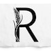 Wheat R SVG Graphic, Hand Drawn Letter R Monogram, Logo Design, Solid ...