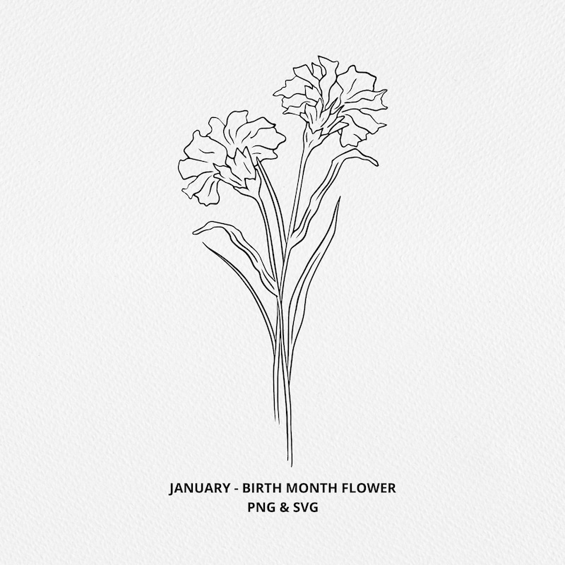 Black and White Clip Art January - Etsy