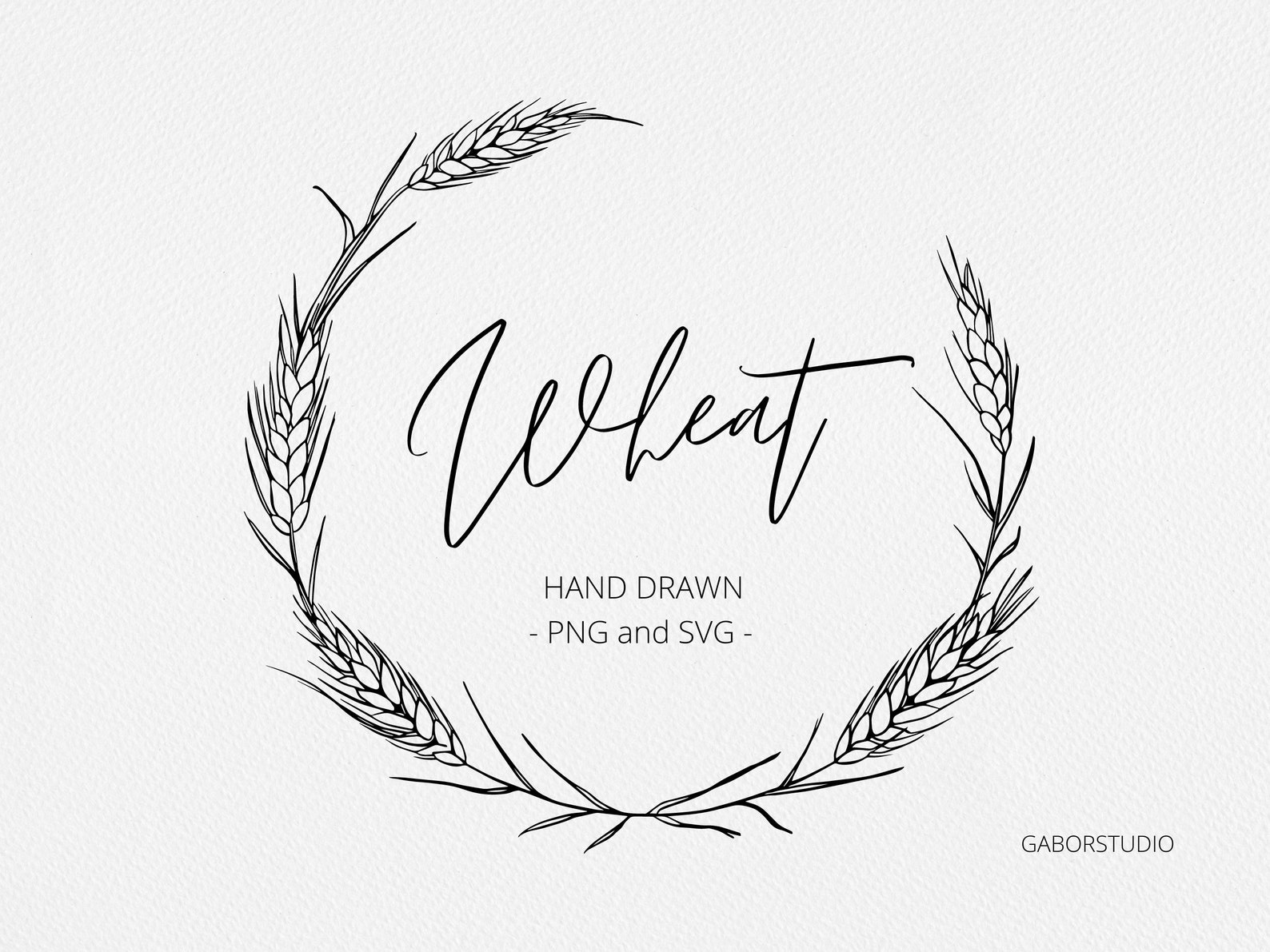 Wheat Wreath SVG Harvest Wreath PNG Thanksgiving Harvest | Etsy