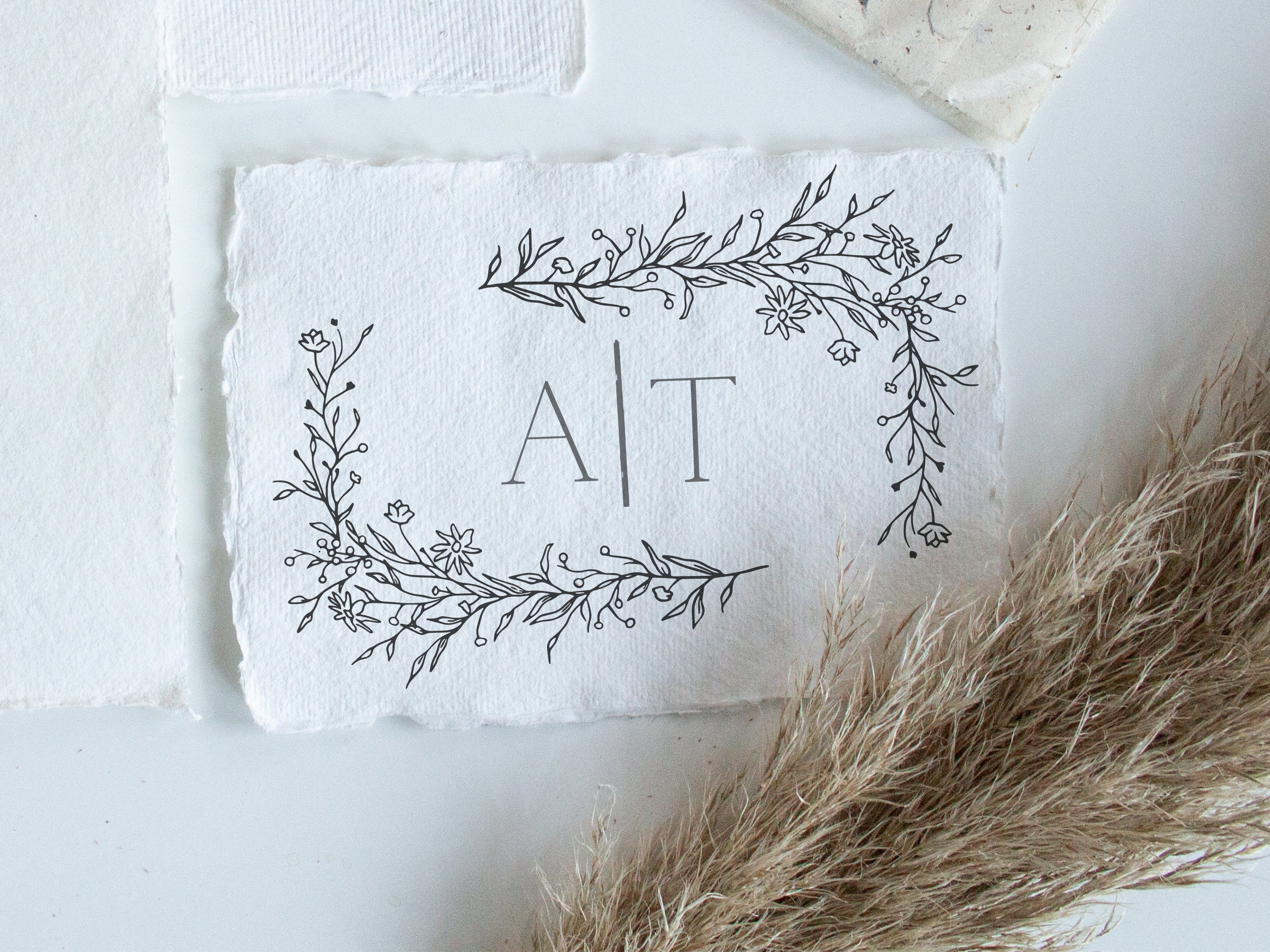 Wild Flower Corner Frame SVG Botanical Frame for Engraving - Etsy