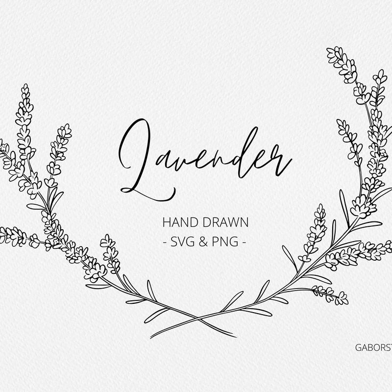 Lavender Wreath Svg - Etsy