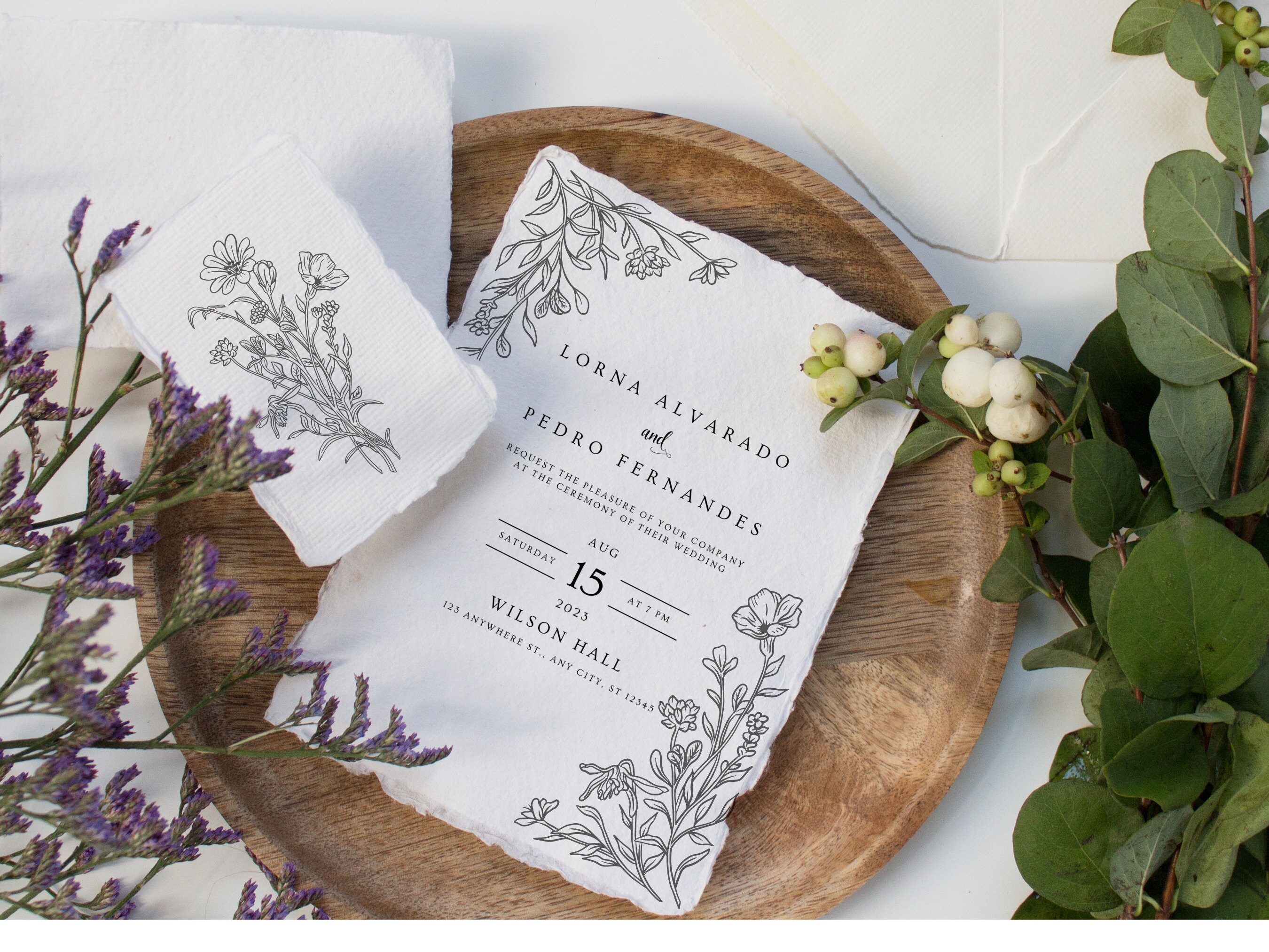 Wildflower Corner Frame SVG, Laser Engraving, Glowforge, Wedding ...