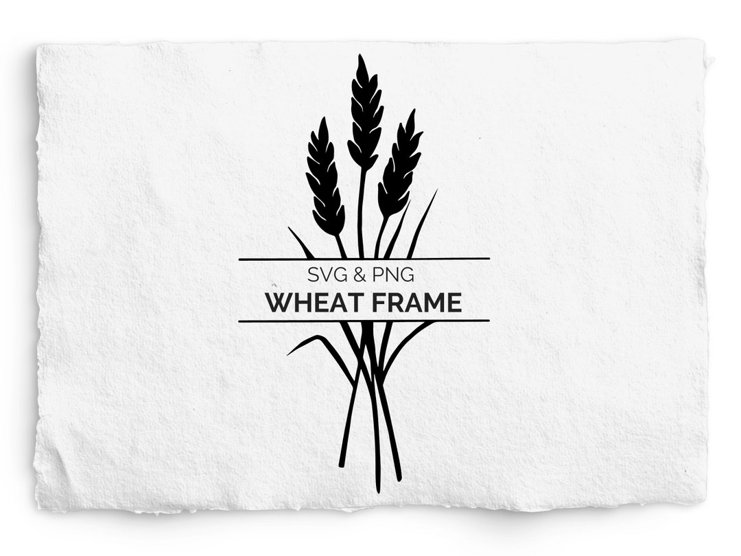 Wheat Split Frame SVG, Wheat Silhouette, Harvest Wheat PNG ...
