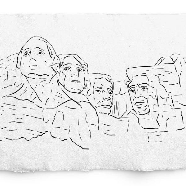 Mount Rushmore Svg - Etsy