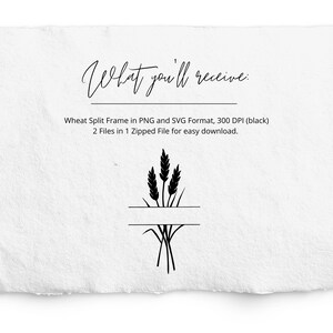 Wheat Split Frame SVG, Wheat Silhouette, Harvest Wheat PNG ...