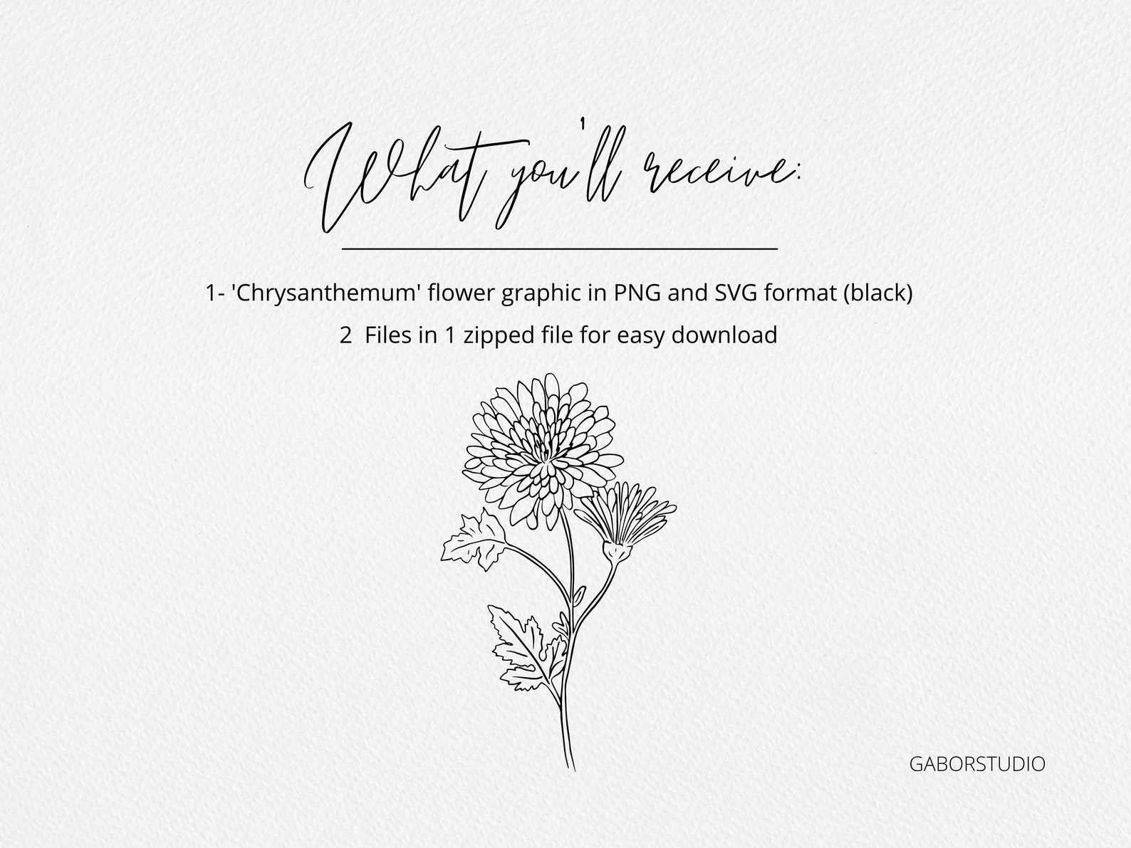 November Birth Month Flower SVG Birthday Flower PNG Hand - Etsy