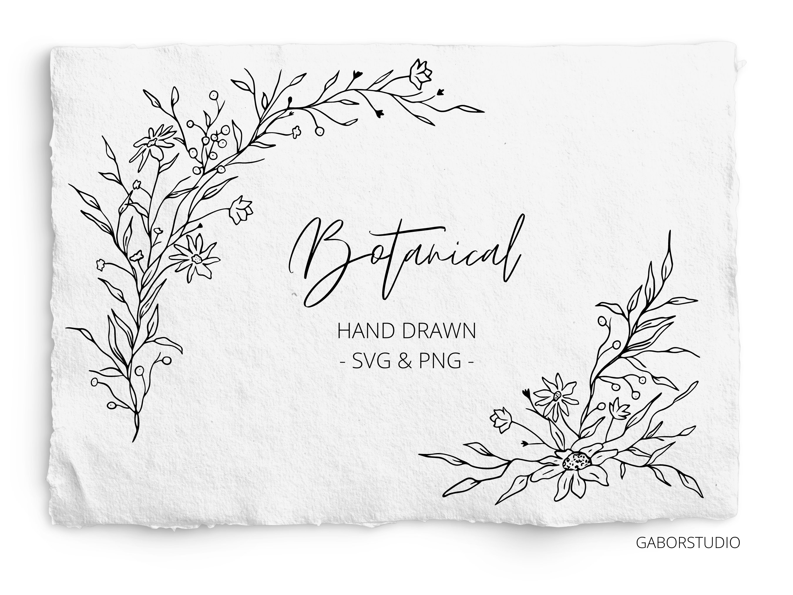 Corner Frame SVG Wild Flower Frame Floral Frame SVG Flower - Etsy UK